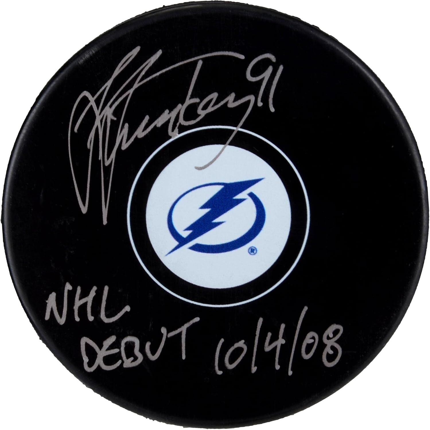 Amazon.com: Steven Stamkos Tampa Bay Lightning Autographed Hockey Puck ...
