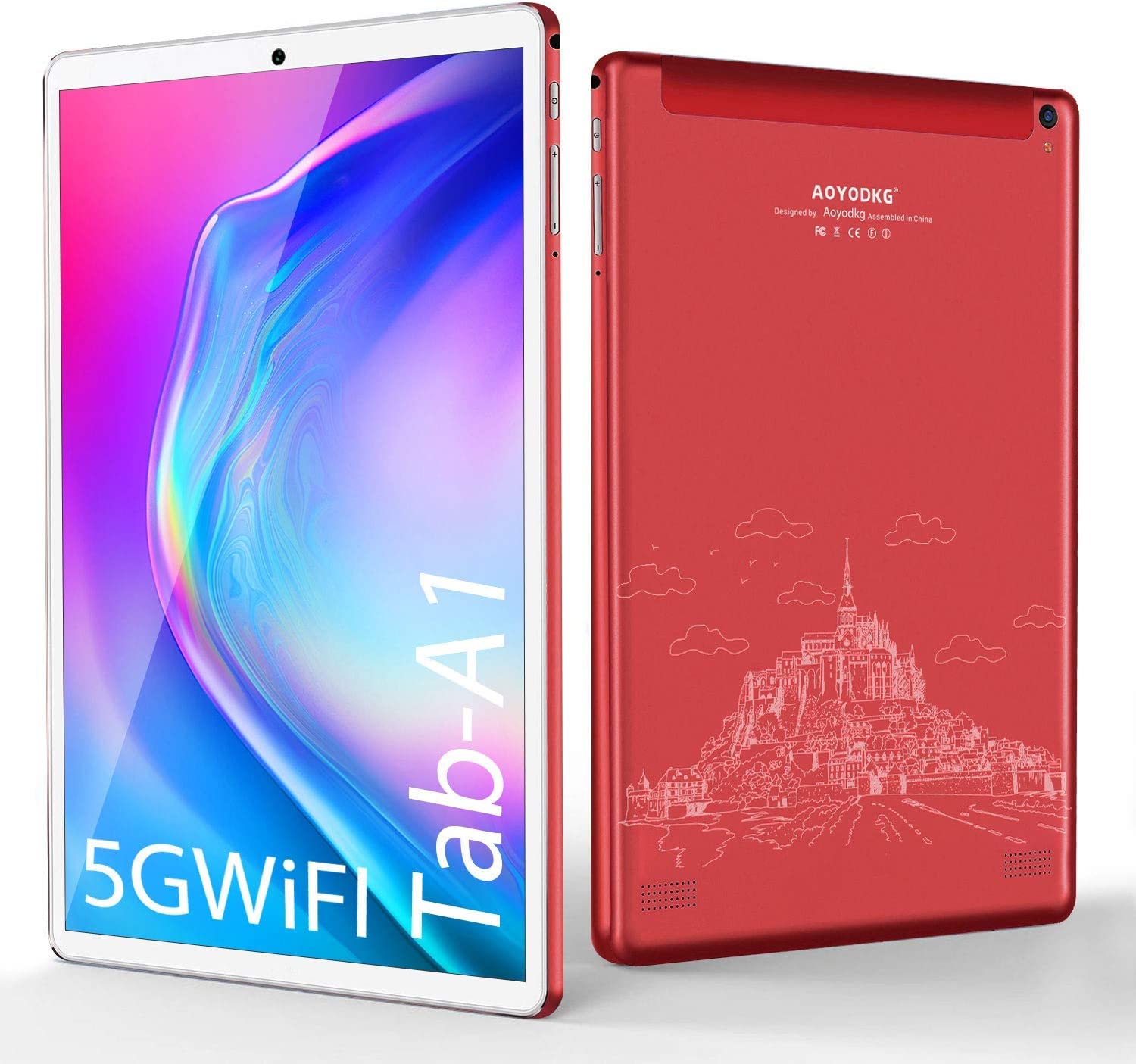 AOYODKG Tablet, 10.1 inch Android Tablet, 8GB+64GB (1TB Expand), 5G ...