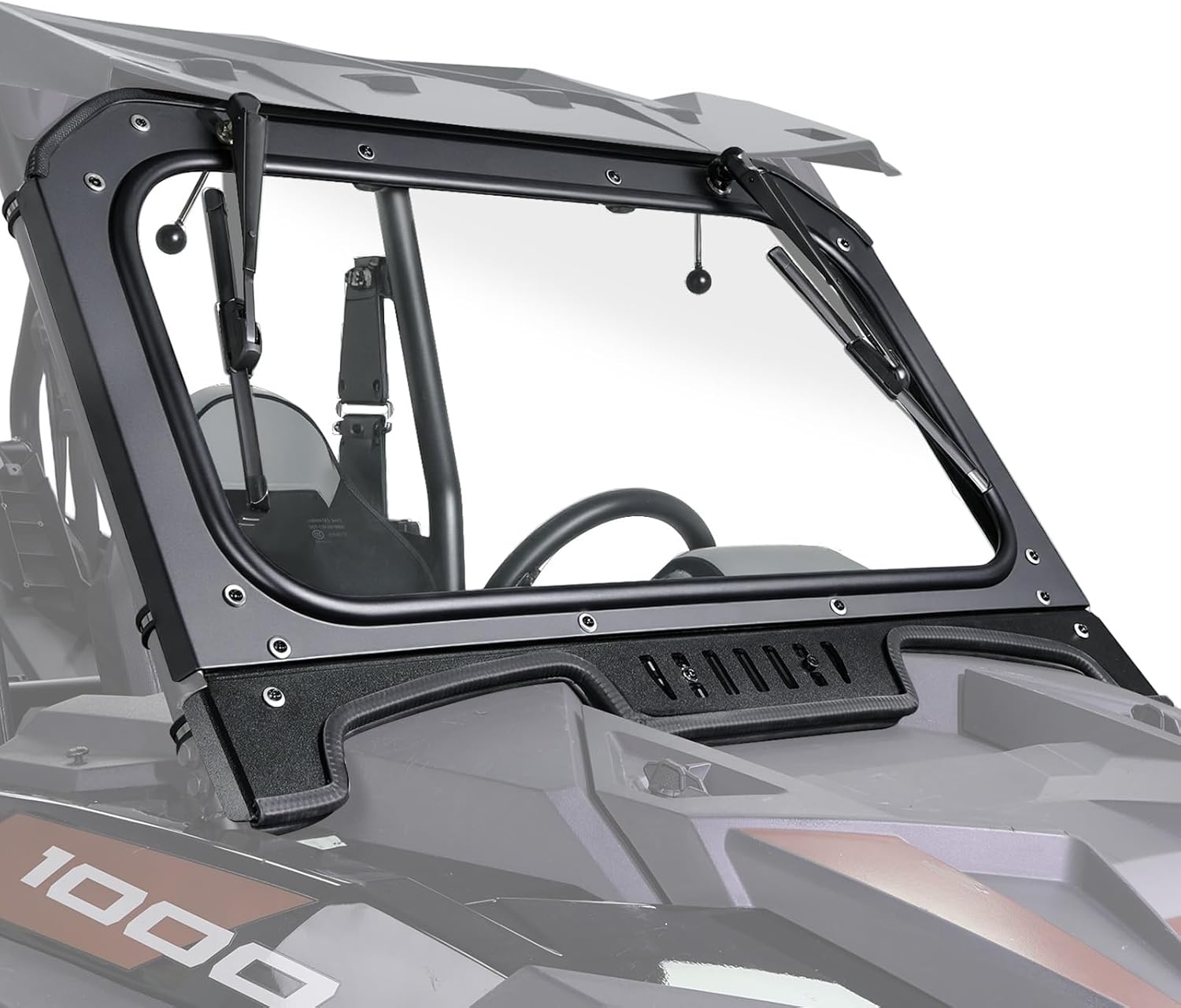 Amazon.com: StarknightMT 19-23 RZR Vented Glass Windshield Anti-Scratch ...