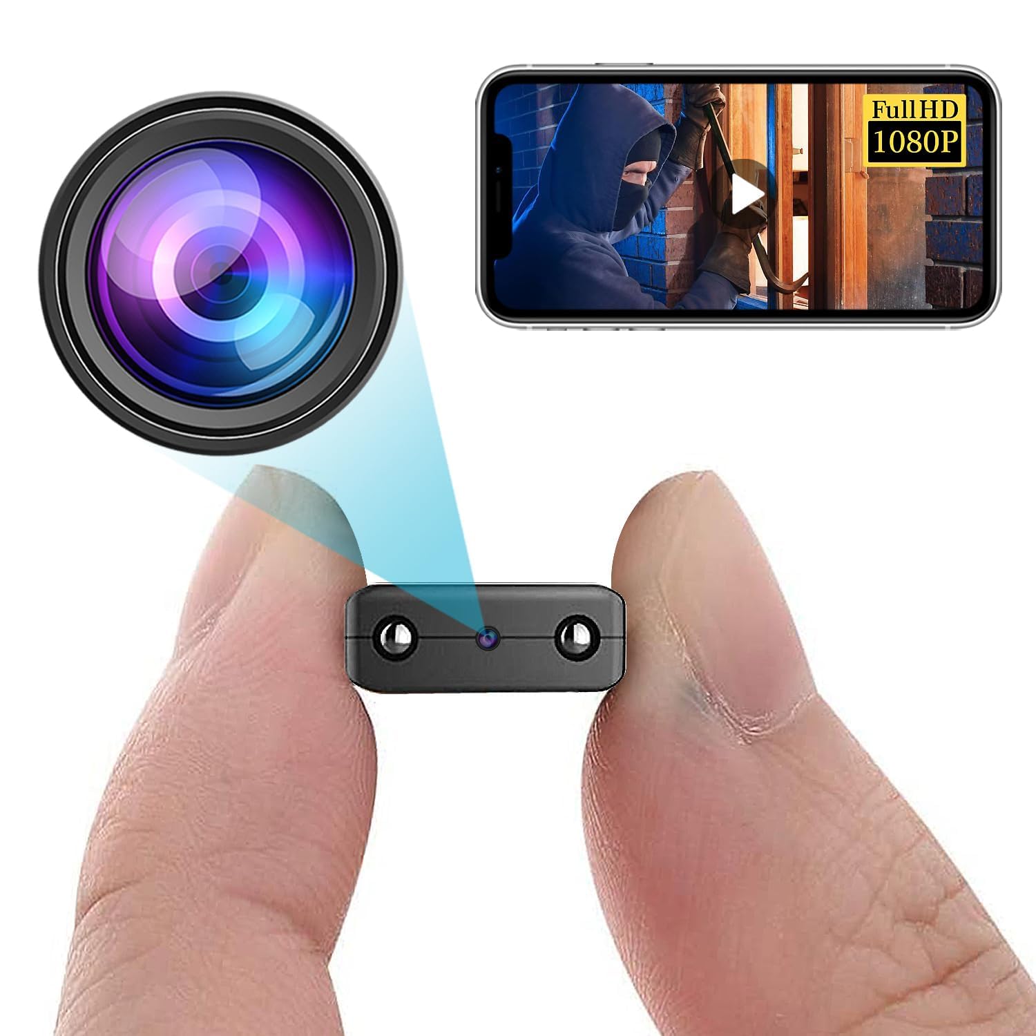 Amazon.com : Smallest Wireless WiFi Camera,HD1080P Spy Camera Detector ...