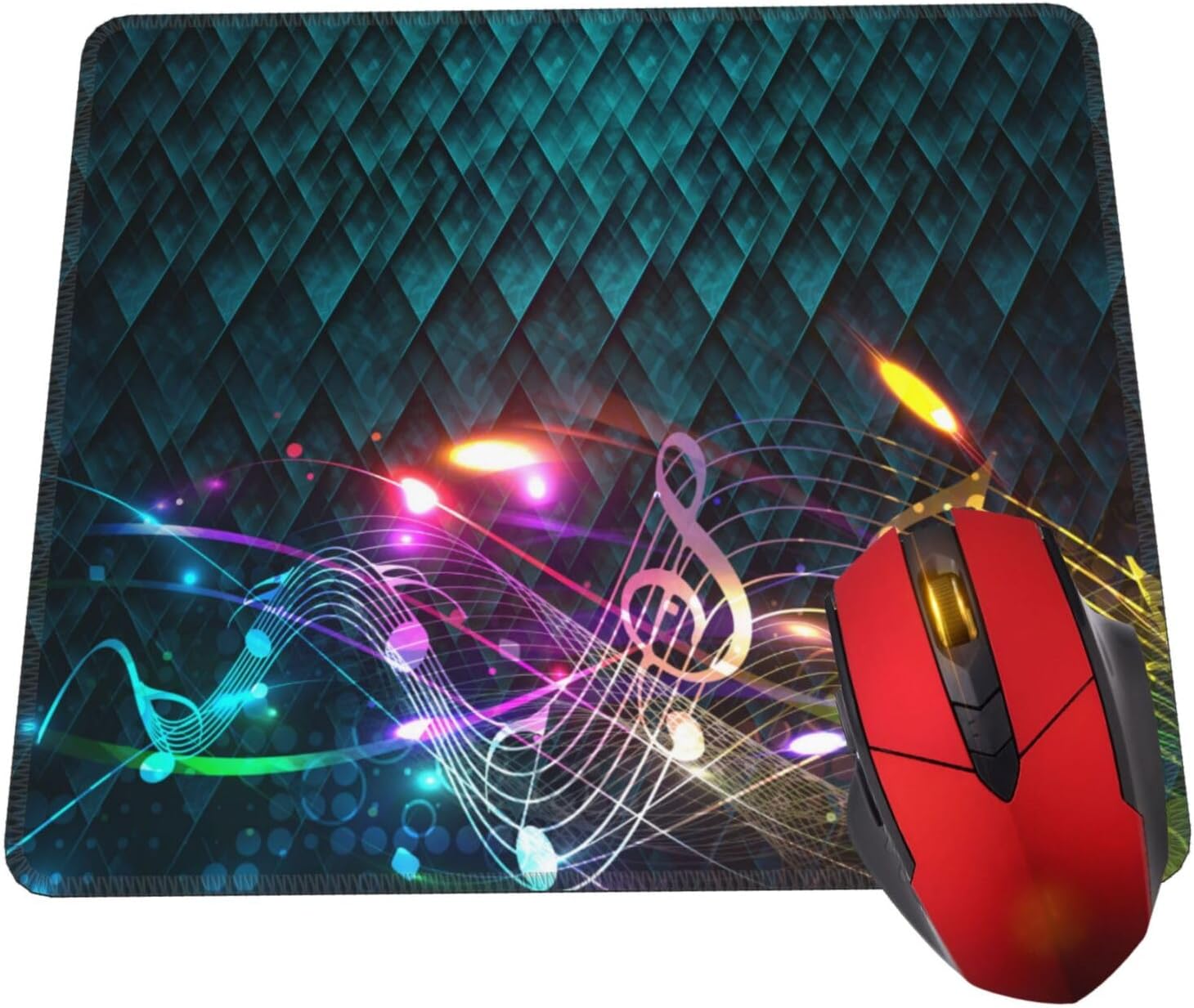 Amazon.com : Amcove Vintage Musical Background Design Mousepad Non-Slip ...