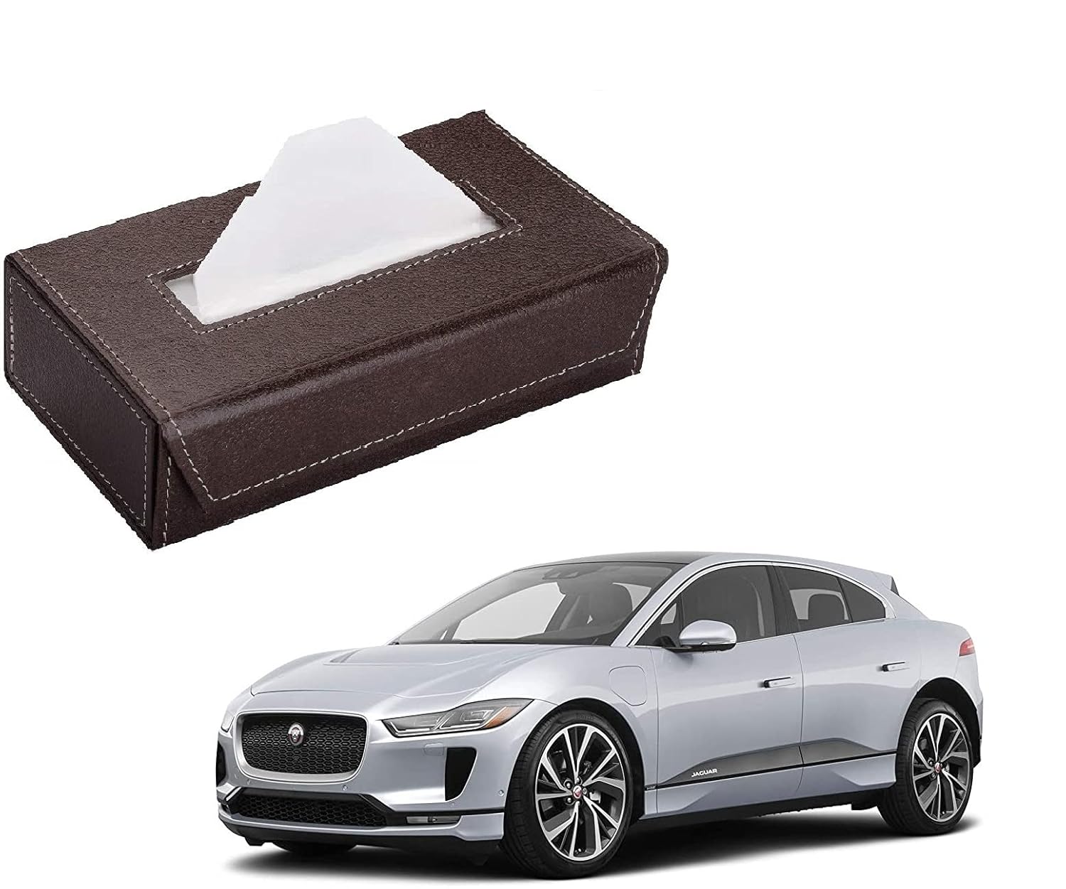 Auto Addict Car Tissue Box Paper Tissue Holder Brown with 200 Sheets ...