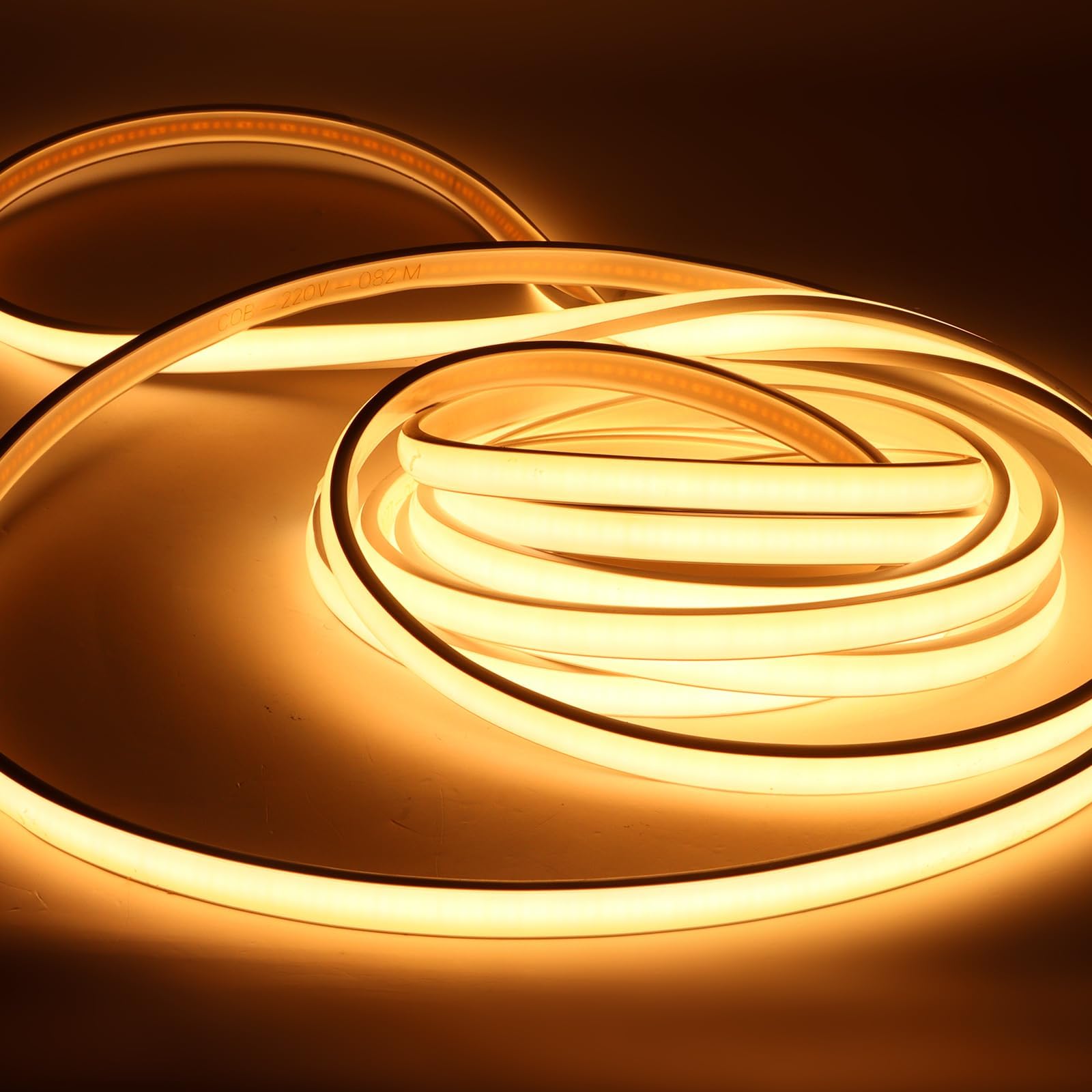pcning 220V 230V Bande Lumineuse LED COB 3M sans Transformateur avec ...