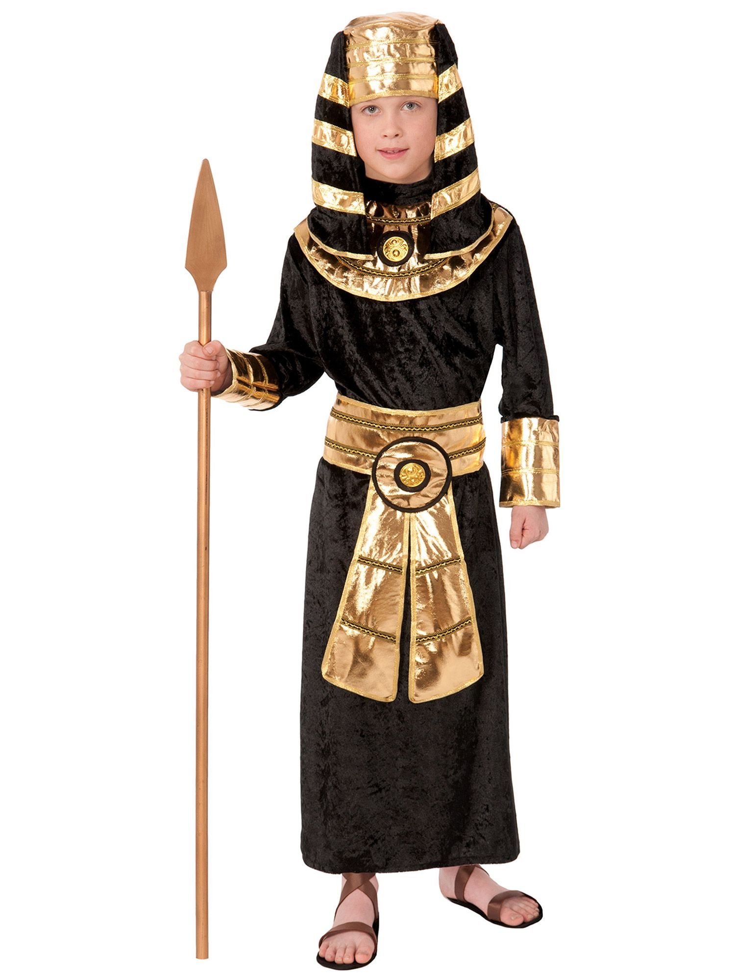 Amazon.com: Forum Novelties Pharaoh Costume,Black/Gold Large : Clothing ...