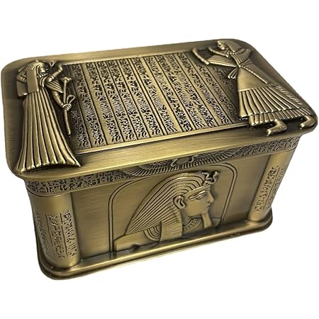 Amazon.com: W-Prospect 4.9X3.1'' Egyptian Gift Pharaoh Trinket Box ...