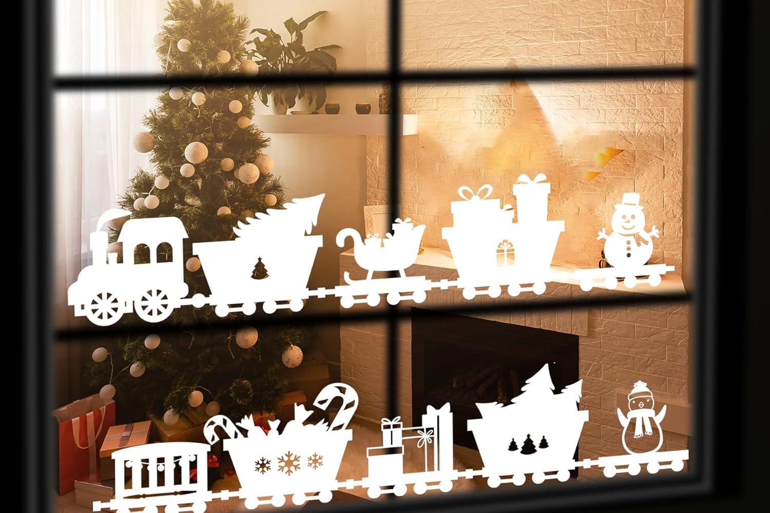 Snapklik.com : Christmas Stencils For Window Glass Large Christmas ...