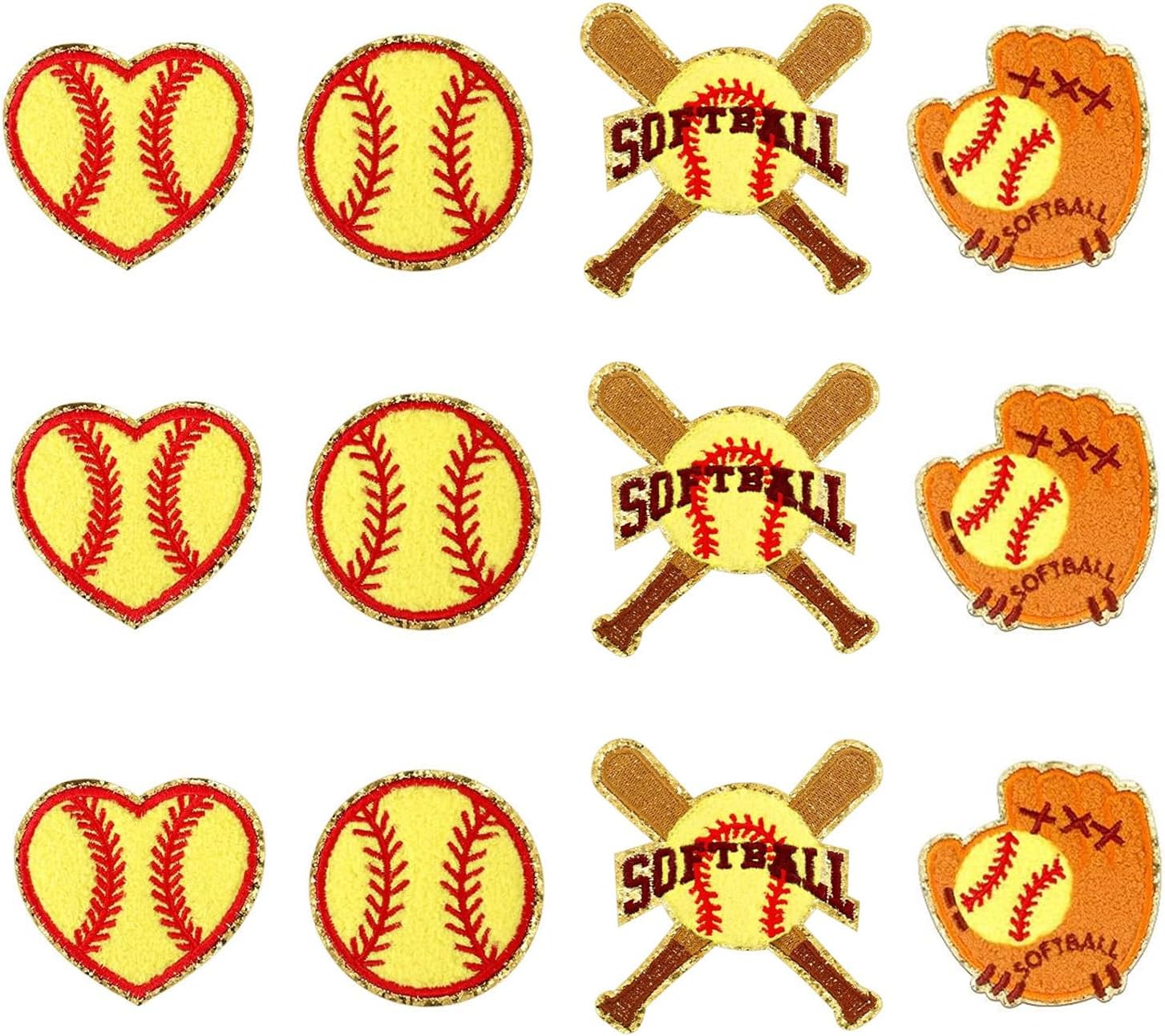 Amazon.com: Angry Softball Ball Embroidered Patch Iron On. Size: 3.5 x ...