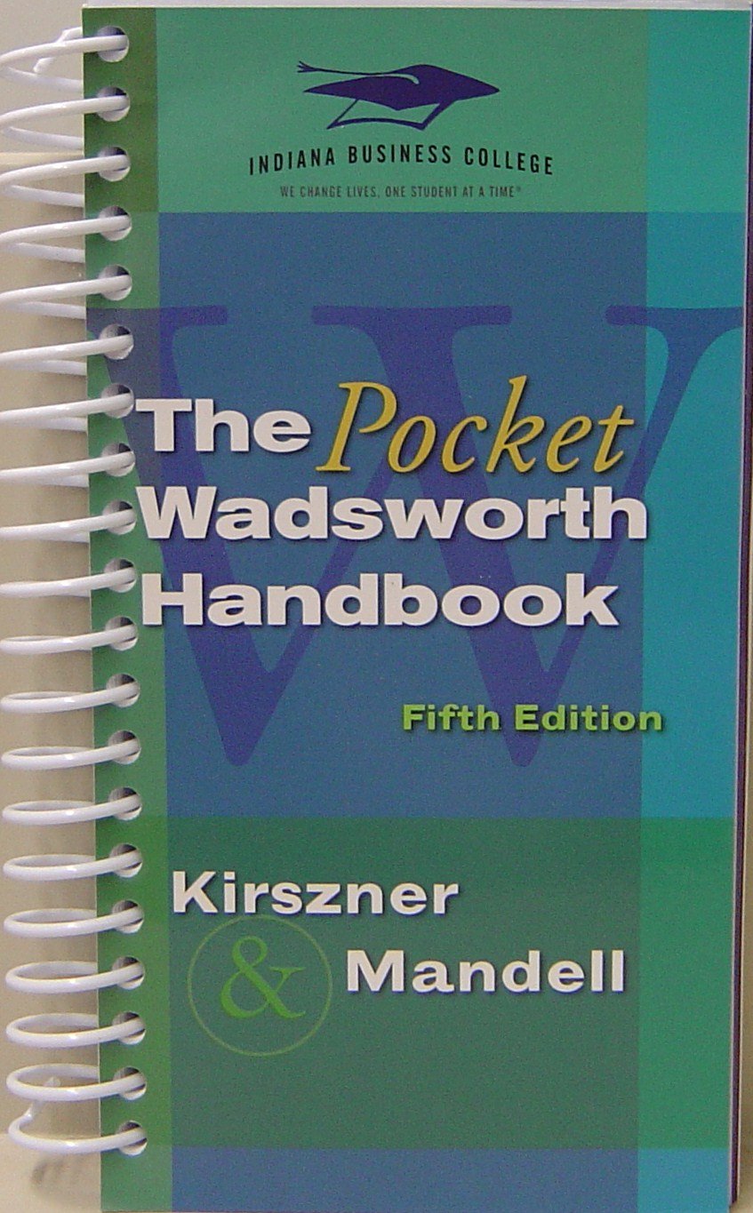 The Pocket Wadsworth Handbook (Custom for Indiana Business College ...