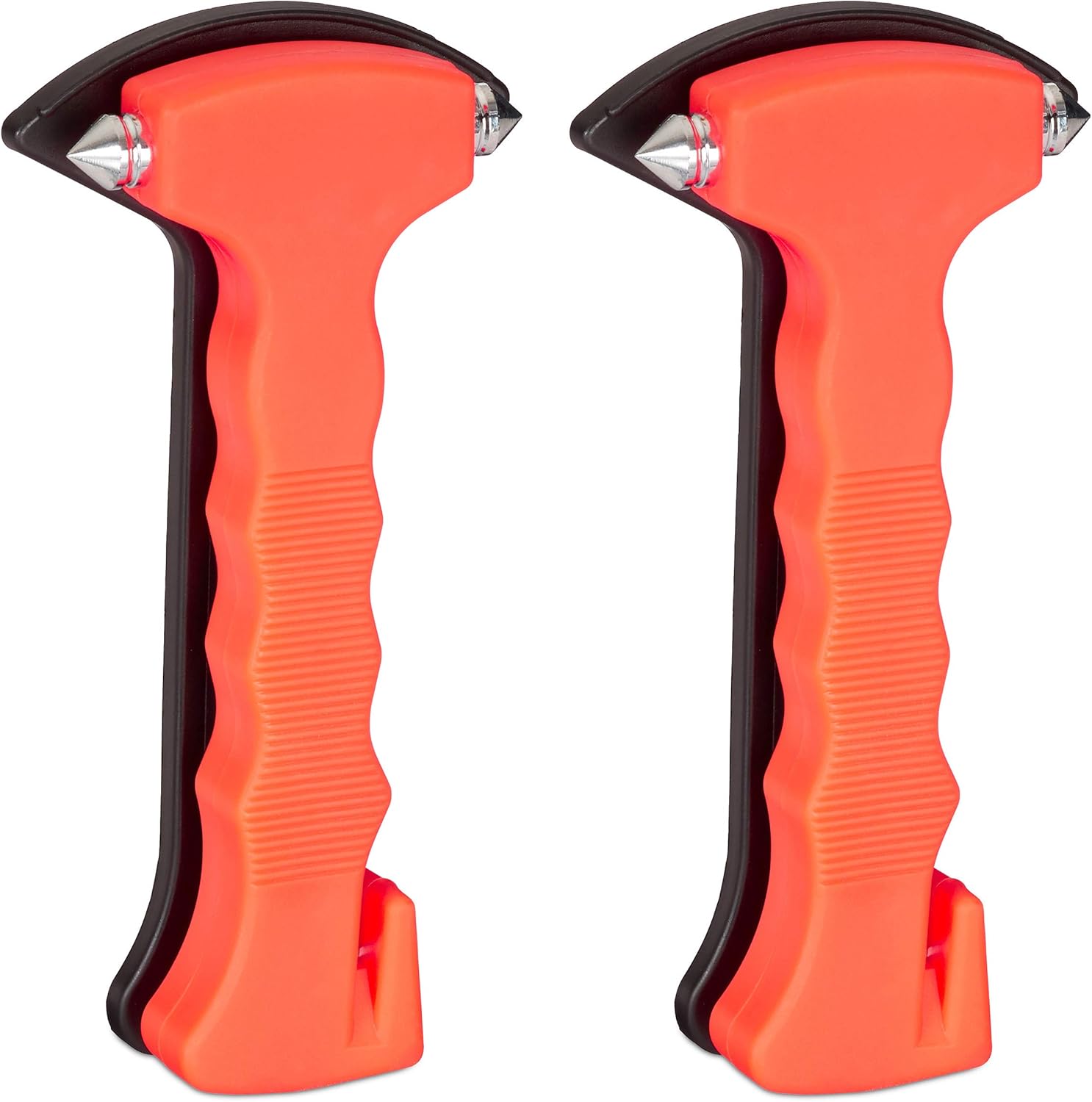 Relaxdays 2 x Emergency Hammer for your Car, Windscreen Hammer with ...