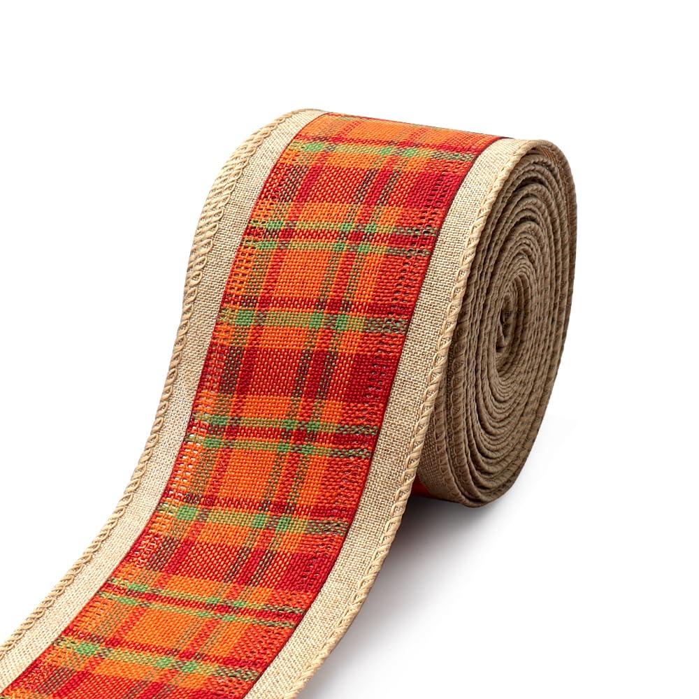 Amazon.com: Estivaux Fall Ribbons for Crafting, Thanksgiving Wired Edge ...