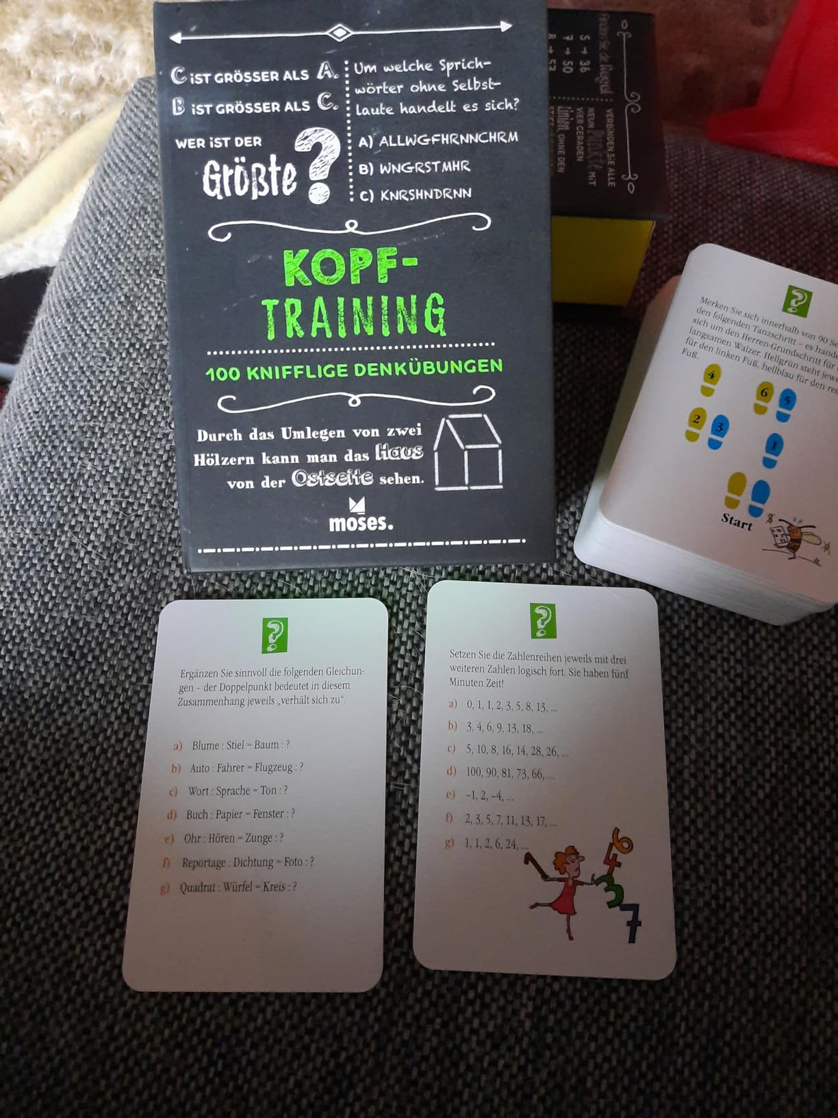 moses. Quiz-Box Kopf-Training | 100 knifflige übungen für einen fitten ...