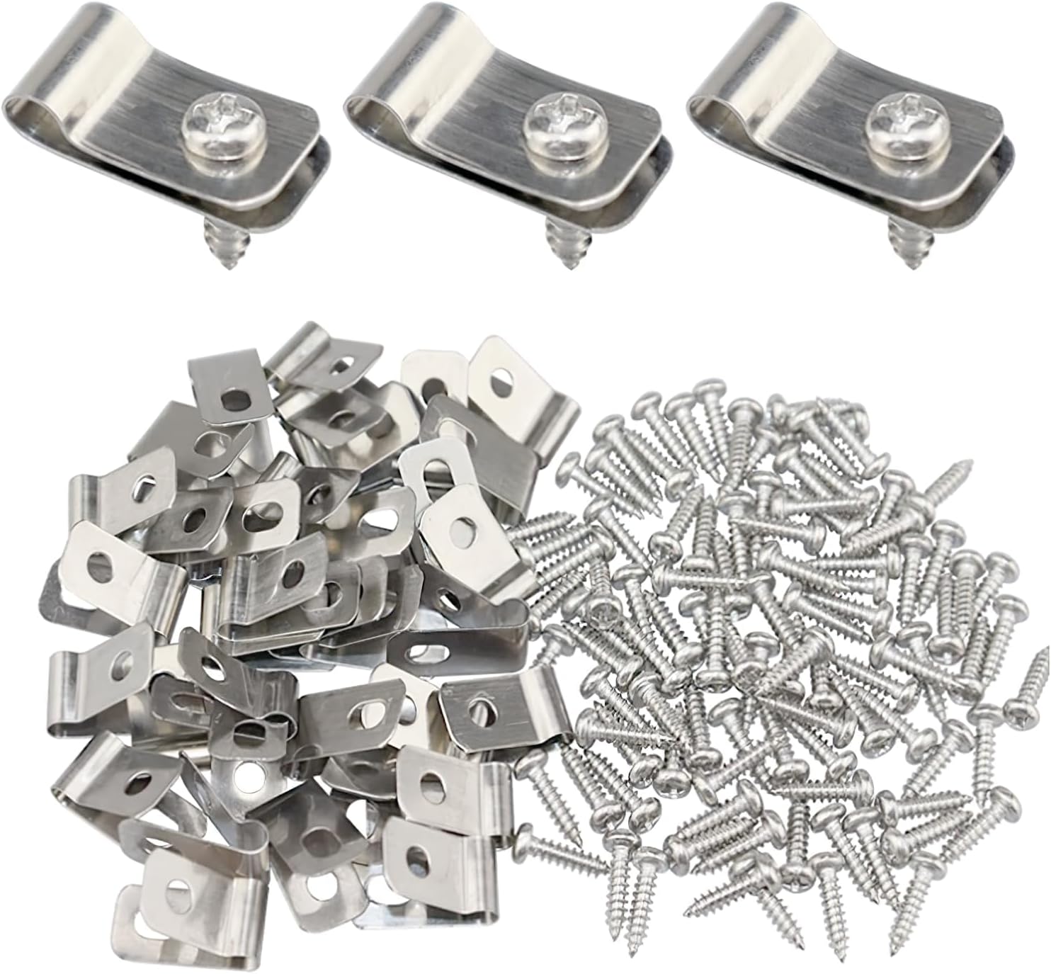 Agricultural Fencing Mounting Clips - 100 PCS Stainless Steel Clips ...