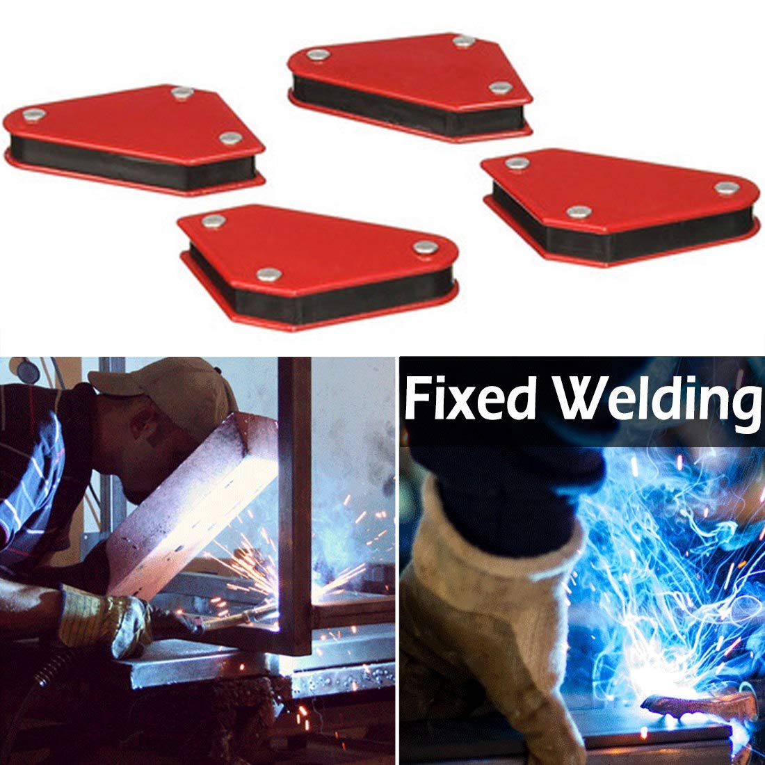 Buy Weld Holders - 4pcs 9lb Magnetic Fixed Angle Soldering Locator Mini ...