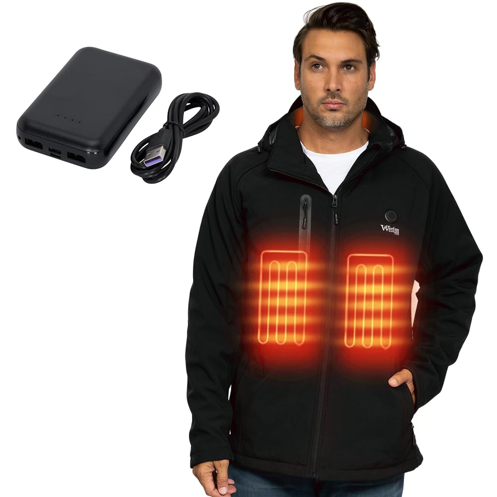 Waterproof Heated Coat With 7 Zones Women's Heated Jacket With 20000mAh ...
