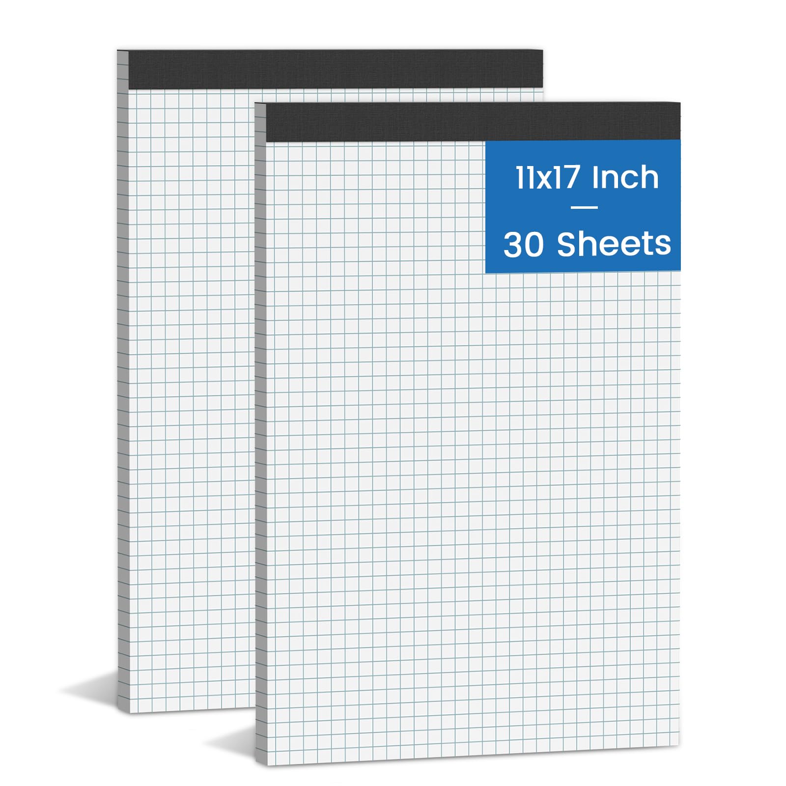 Snapklik.com : 2 Pack Graph Paper Pad 11x17 For Blueprint Drawings ...