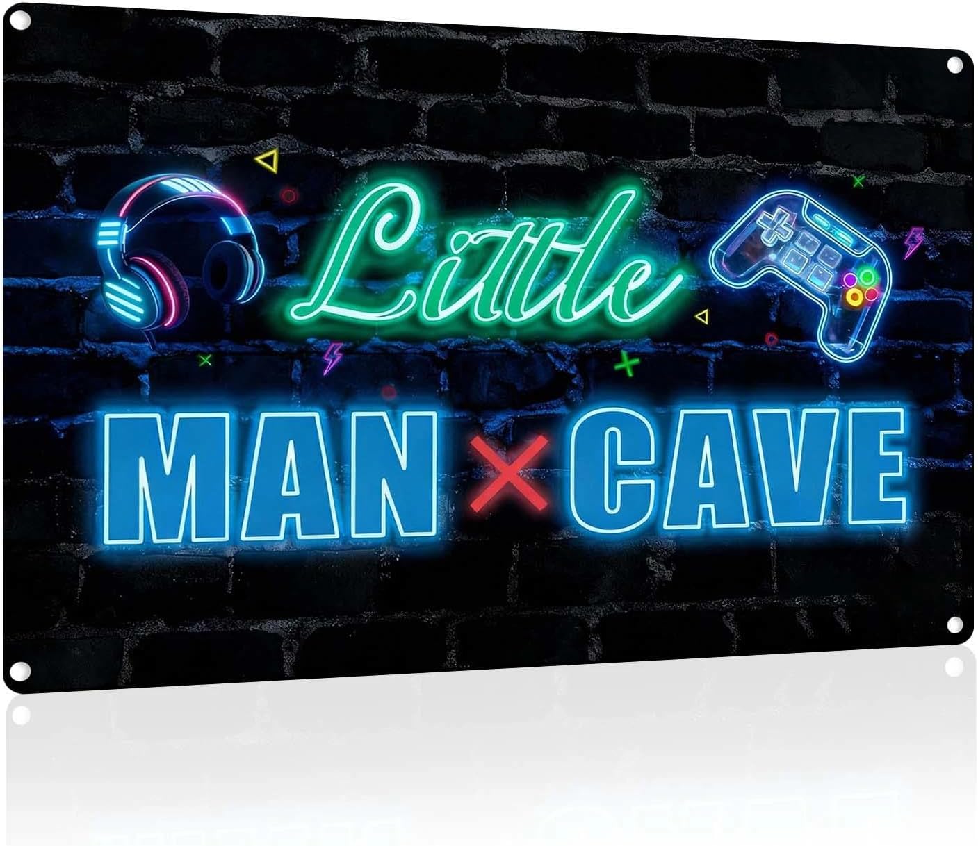 Amazon.com: Gaming Room Metal Signs Decor- Cool Metal Tin Sign Wall Art ...
