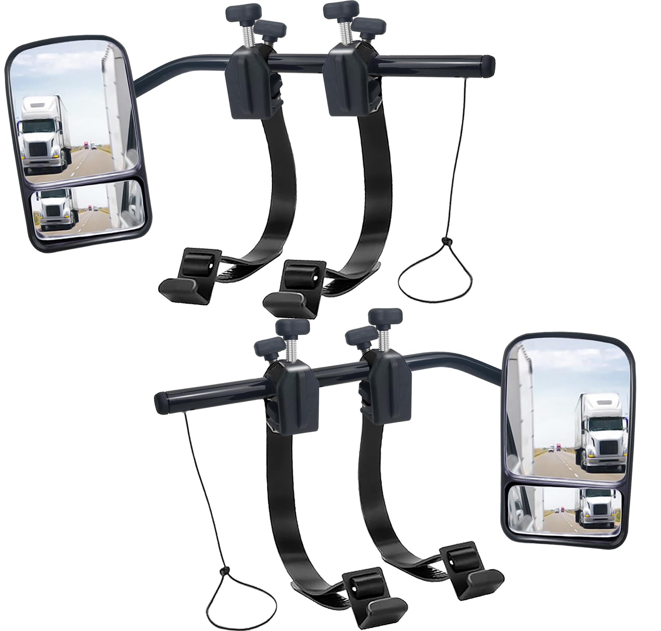 Amazon.com: HomeyHoney Mirror Extenders For Towing, 360° Adjustable Tow ...