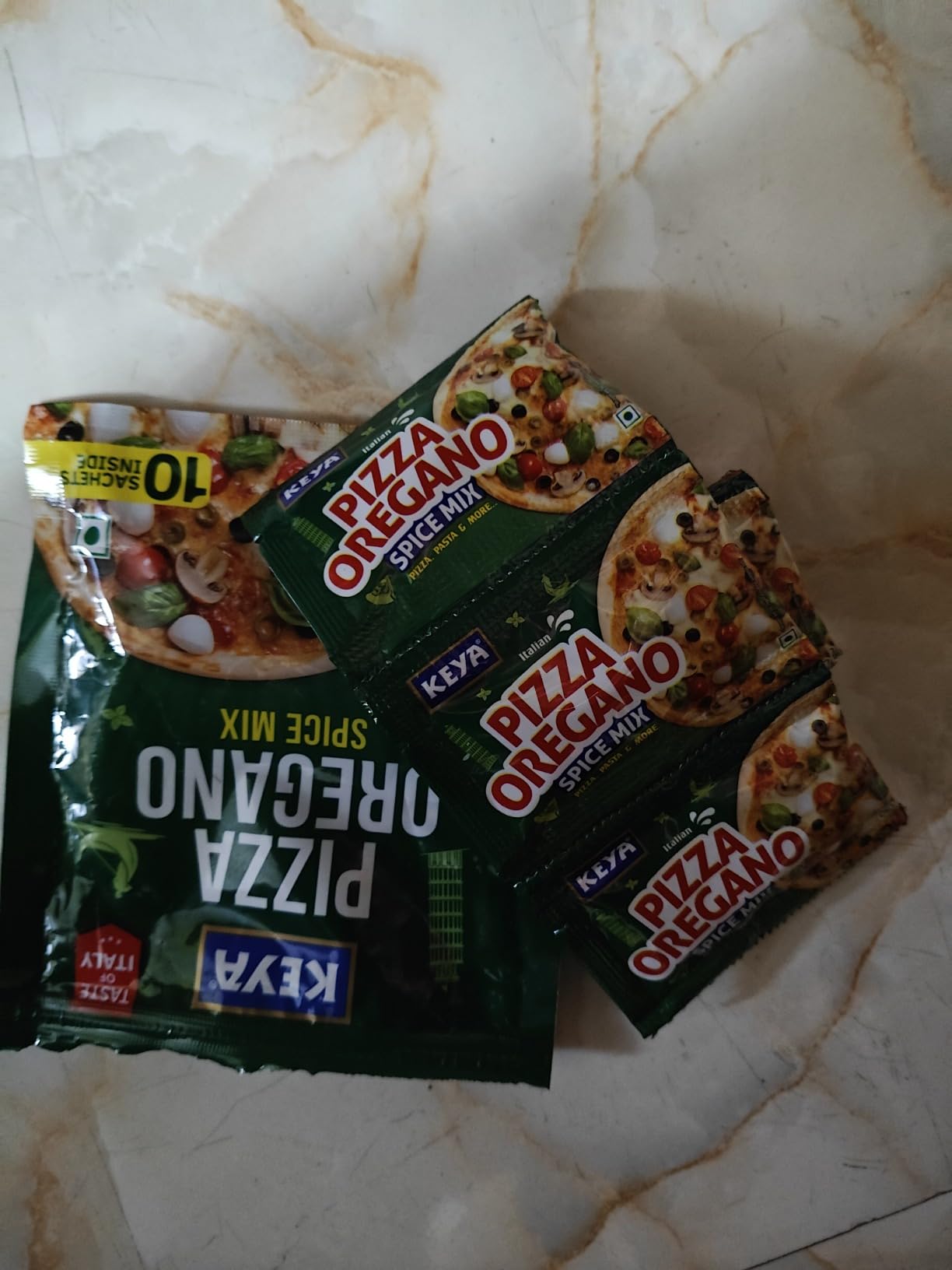 Keya Pizza Oregano Multipack 40g | 10 sachets inside of 4g | Premium ...
