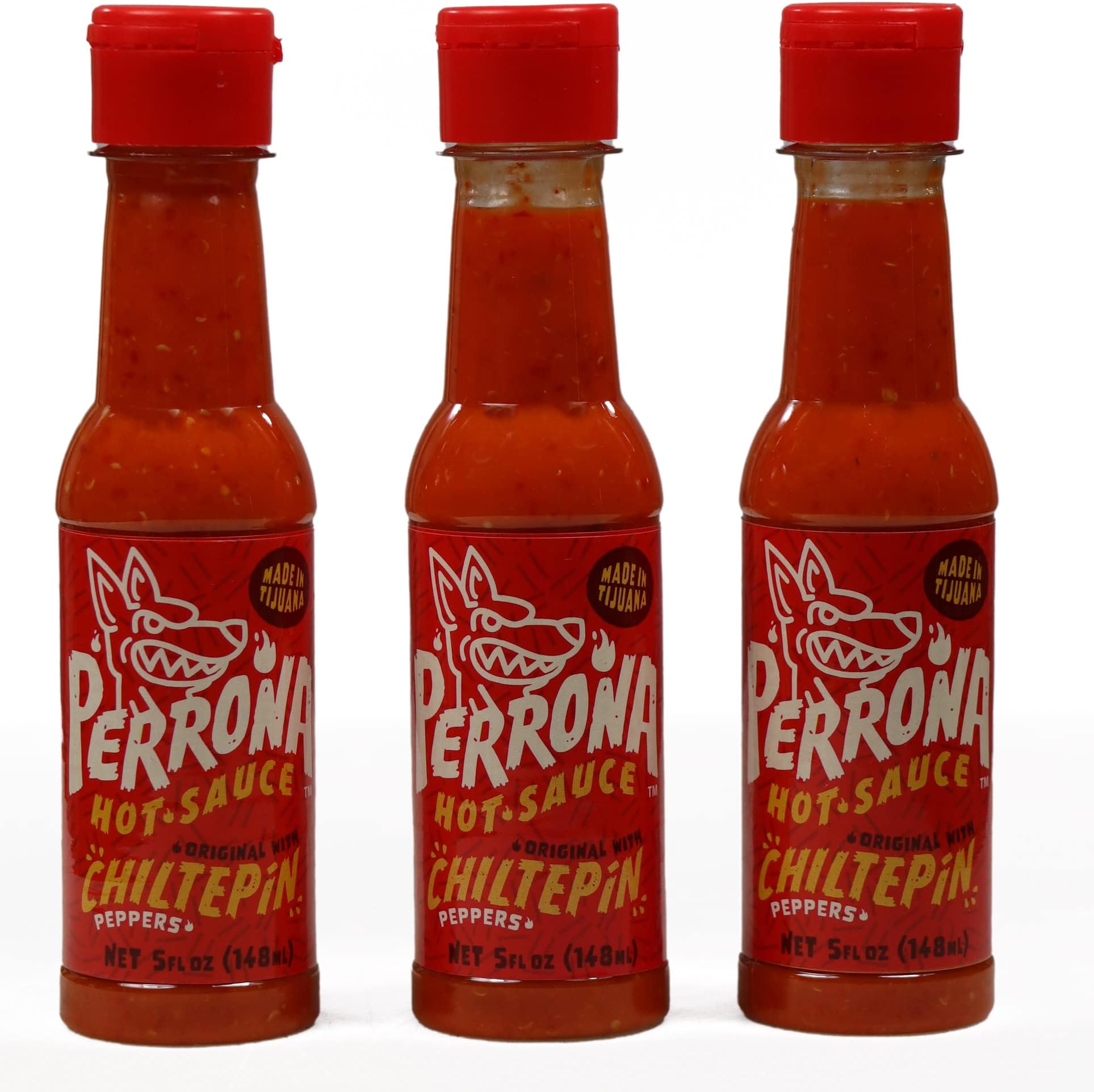 Amazon.com : La Perrona Chiltepin Hot Sauce 5 Ounce Bottle | Red ...