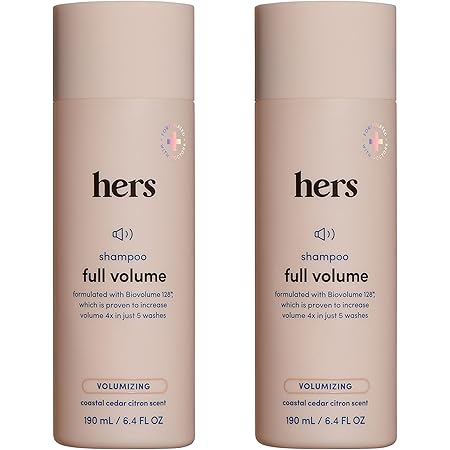Amazon.com : Hers Full Volume Shampoo 2 Pack - Volumizing Shampoo for ...