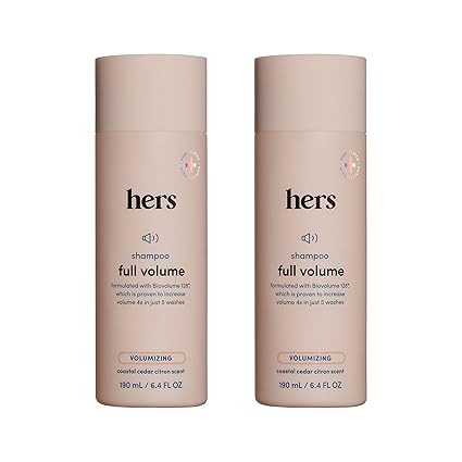 Amazon.com : Hers Full Volume Shampoo 2 Pack - Volumizing Shampoo for ...