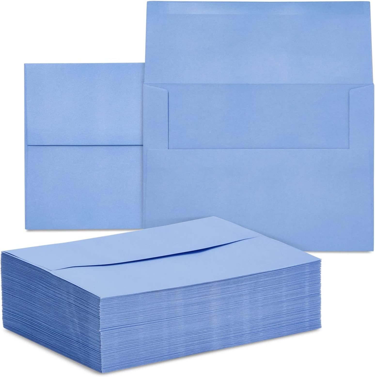 96 Pack Light Blue 13 x 18 cm Envelopes for Invitations, A7 Size for ...