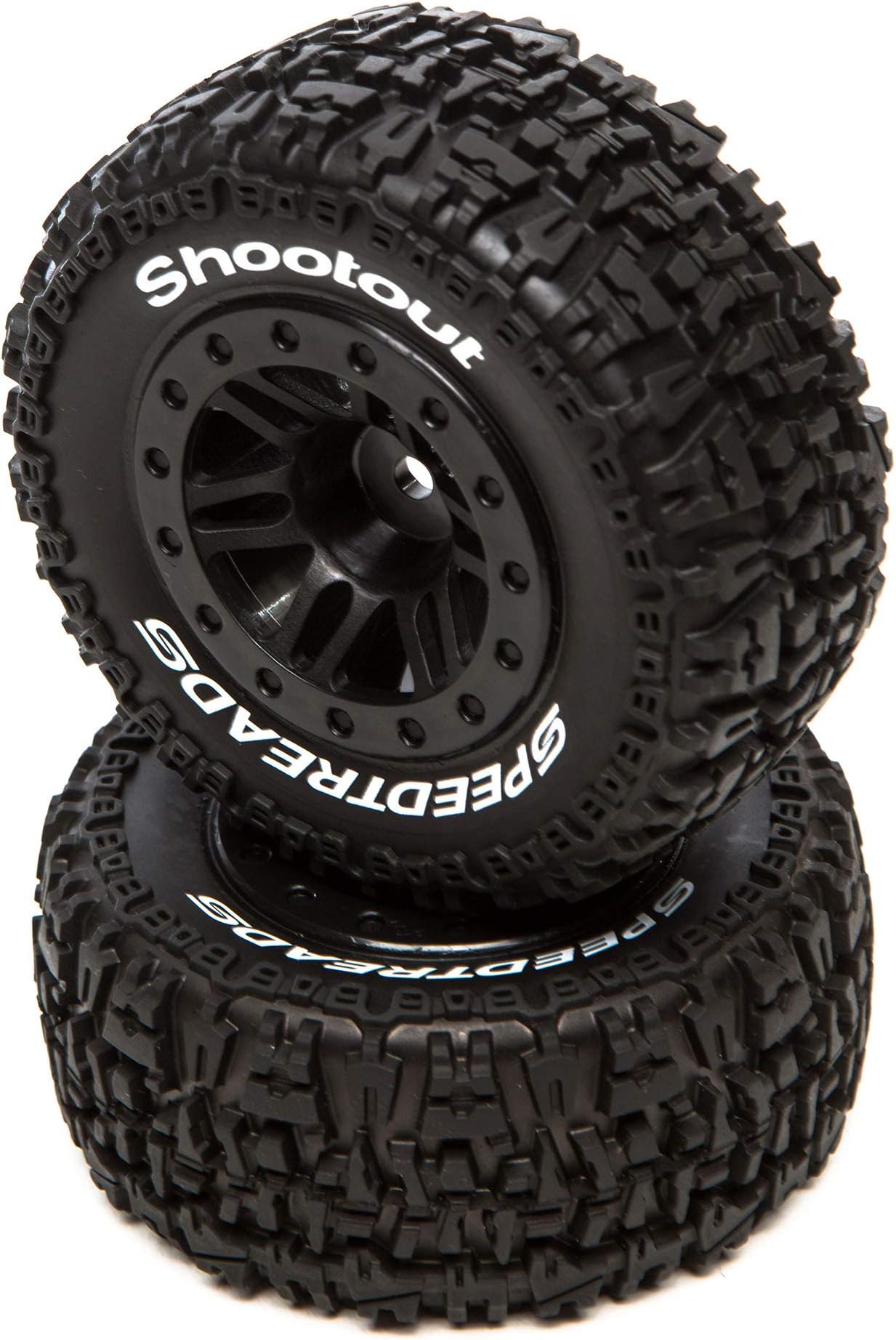 Amazon.com: Duratrax SpeedTreads Shootout SCMTD BlkTRA SL ECX R4X4 F/R ...