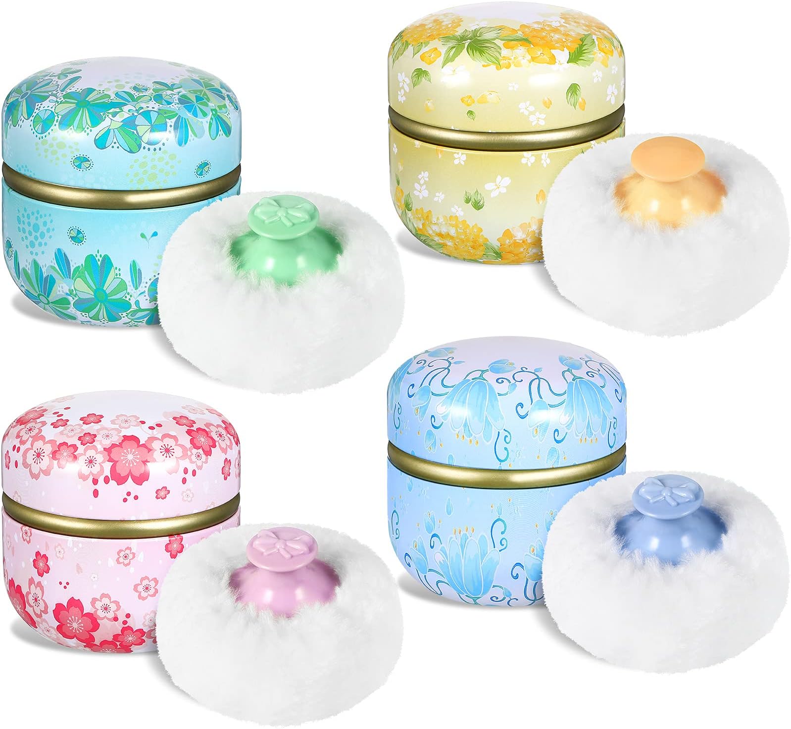 Amazon.com: SHIMIDO Body Powder Puff and Container, 3.15" Portable ...