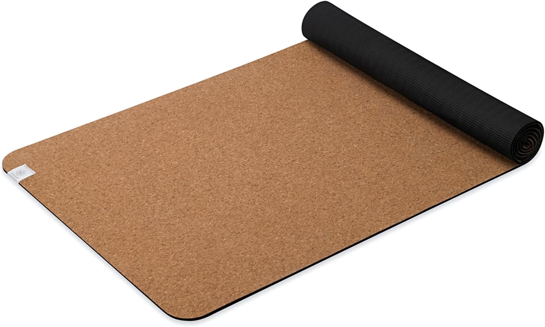 Gaiam Cork Yoga Exercise Mat | Natural Sustainable Cork Resists Sweat ...