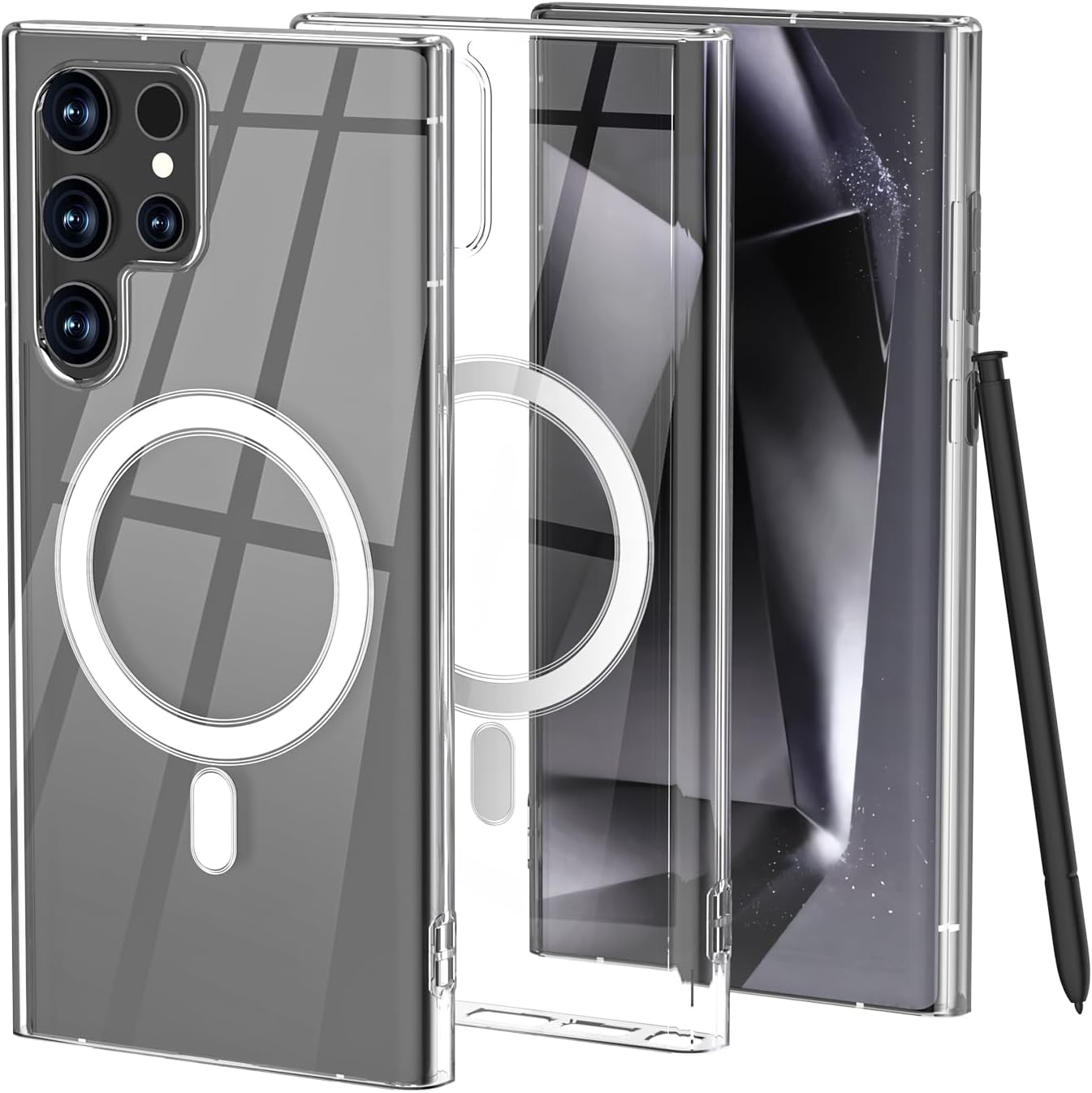 Amazon.com: Qoosea for Samsung Galaxy S24 Ultra Case Clear Acrylic ...