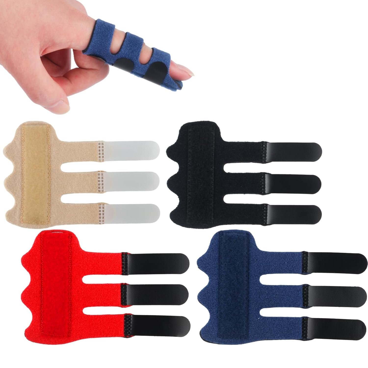 Amazon.com: JmhNewhope 4 Pcs Finger splints for straightening, Finger ...