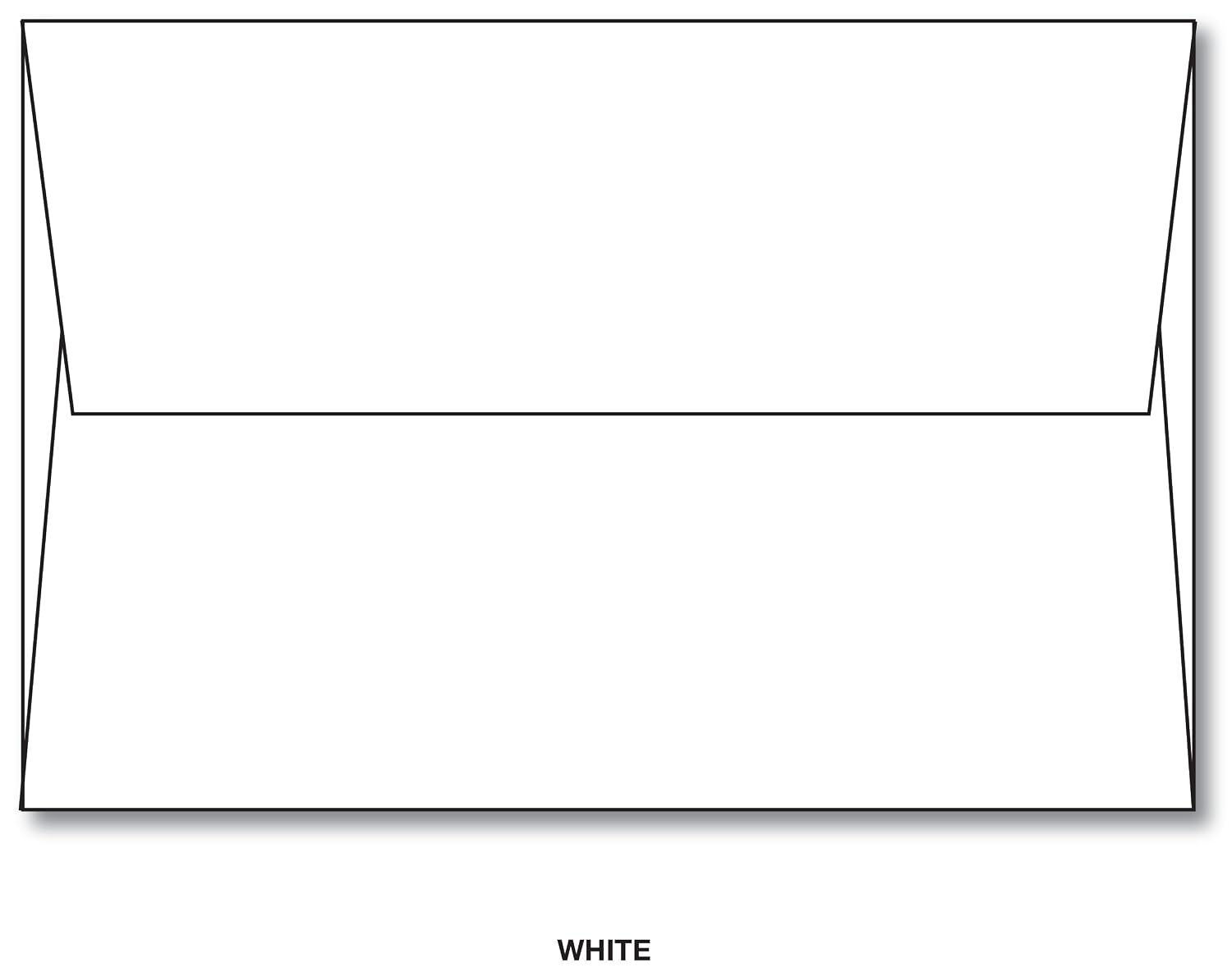 A2 White Envelopes - Square Flap - 24# White (4 3/8 x 5 3/4). (1,000 ...