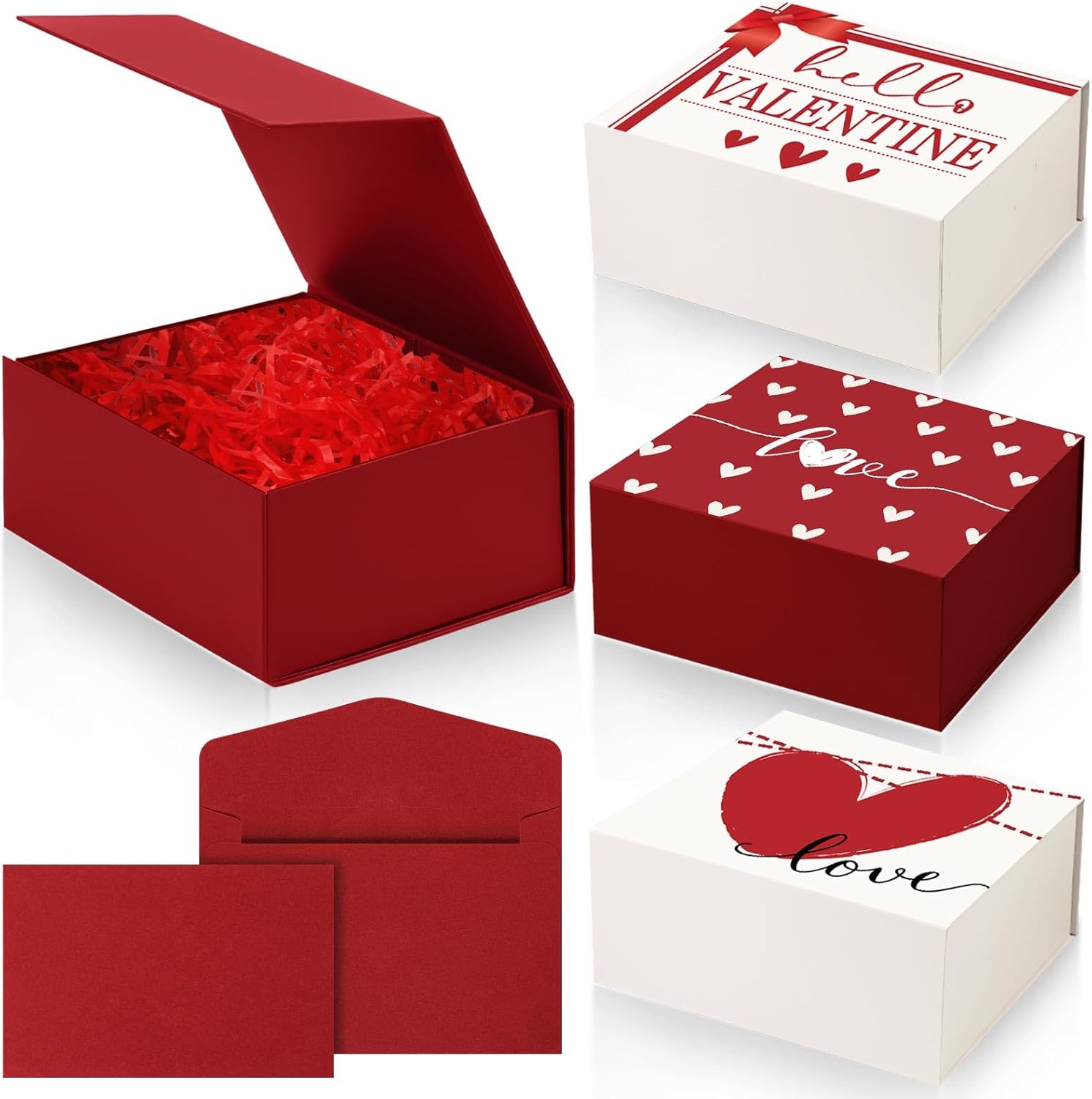 Amazon.com: Pasimy 3 Pcs Valentines Day Gift Boxes 9 x 7 x 4 Inch Gift ...