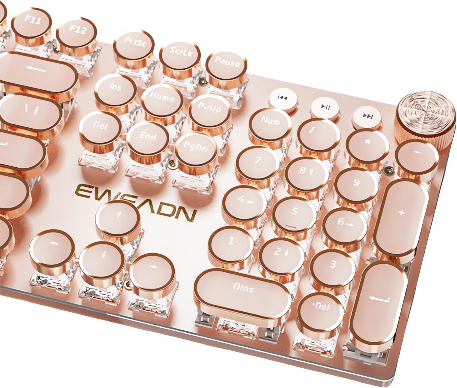 Amazon.com: Hallsen Full Metal Mechanical Keyboards with RGB Backlit ...