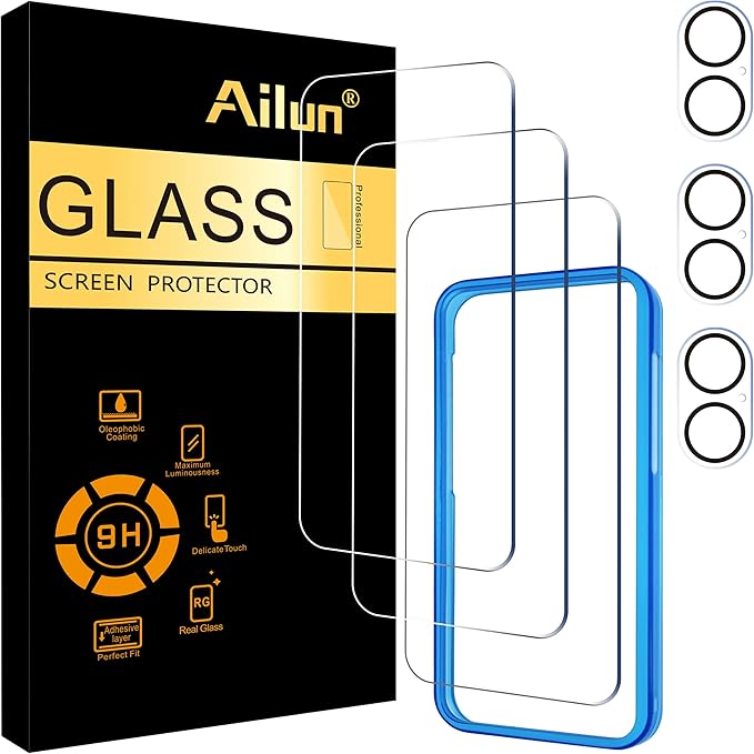 Amazon.com: Ailun 3 Pack Screen Protector for iPhone 16 Plus [6.7 inch ...