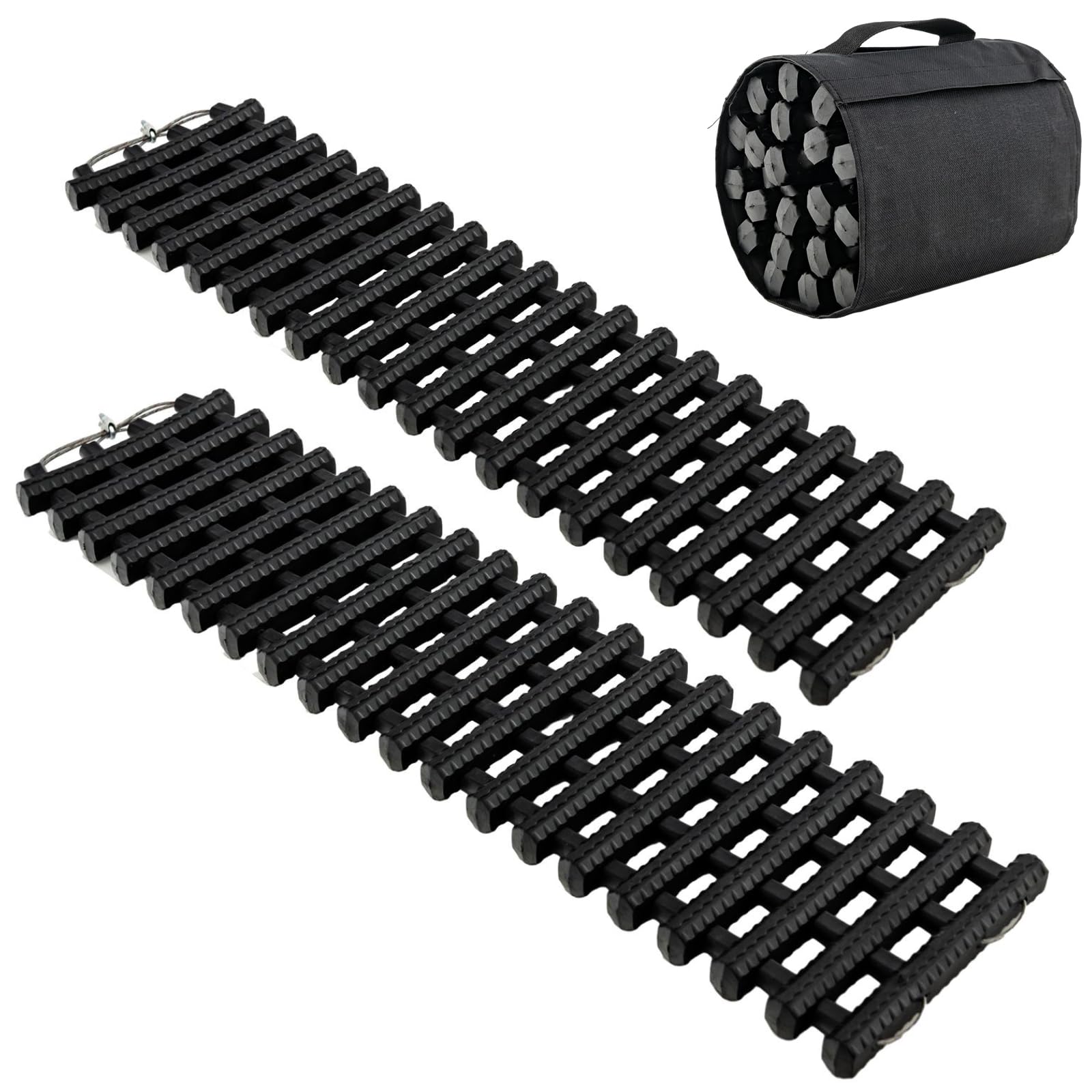 GiantexUK 2PCS Traction Mats, 33.5"/39.5" Tire Recovery Track Pad Roll ...