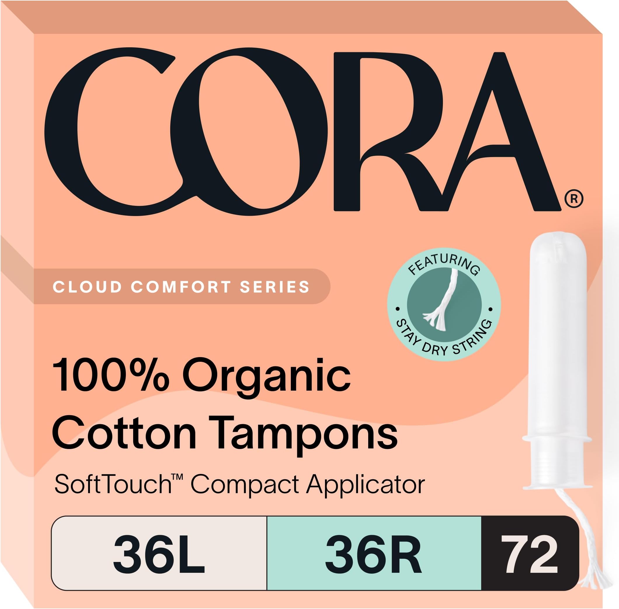 Amazon.com: L. Cotton Tampons Regular Absorbency, Contains an Organic ...