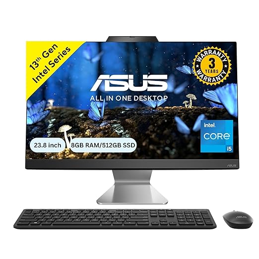 ASUS A3402, 23.8" FHD, 13th Gen, Intel Core i5-1335U, All-in-One PC ...