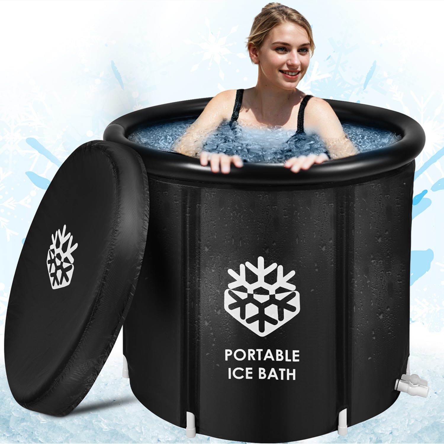 Polar Recovery Tub / 370L Portable Ice Bath for Cold Water Therapy ...