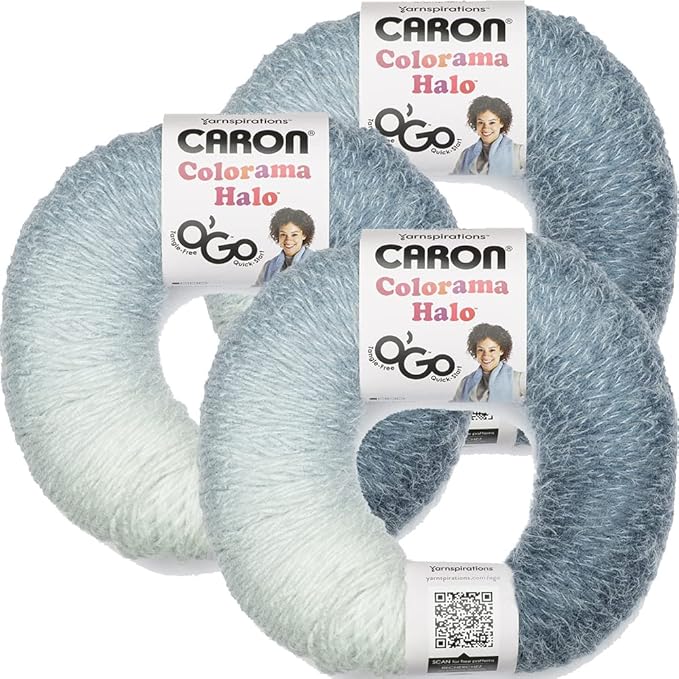 Amazon.com: Caron COLORAMA Halo O'GO Yarn - 3 Pack of 226g/8oz - Blended Fiber - 5 Bulky ...