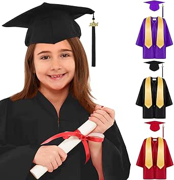 Amazon.com: Preschool and Kindergarten Graduation Cap and Gown with ...