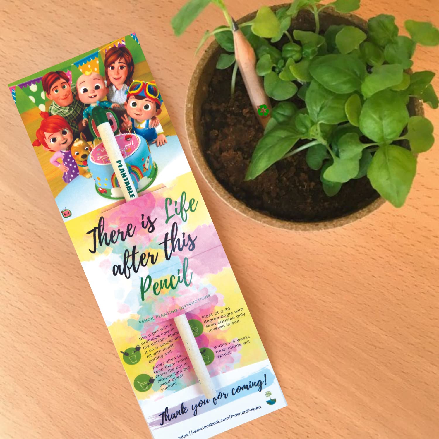 Buy Prakruthi Pulp Art Cocomelon Themed Able Seed Pencil For Kids buy-prakruthi-pulp-art-cocomelon-themed-able-seed-pencil-for-kids