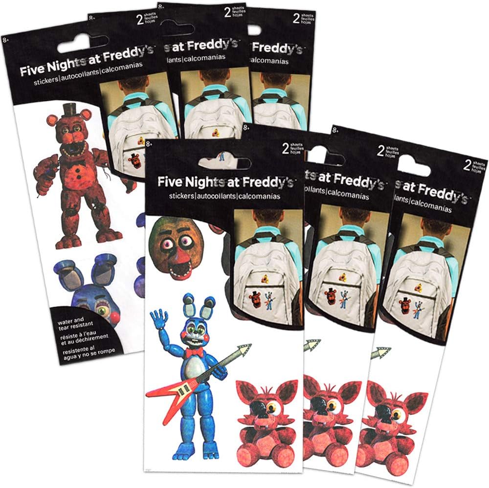 Amazon.com: Five Nights at Freddy's Party Supplies Stickers Bundle Set ...