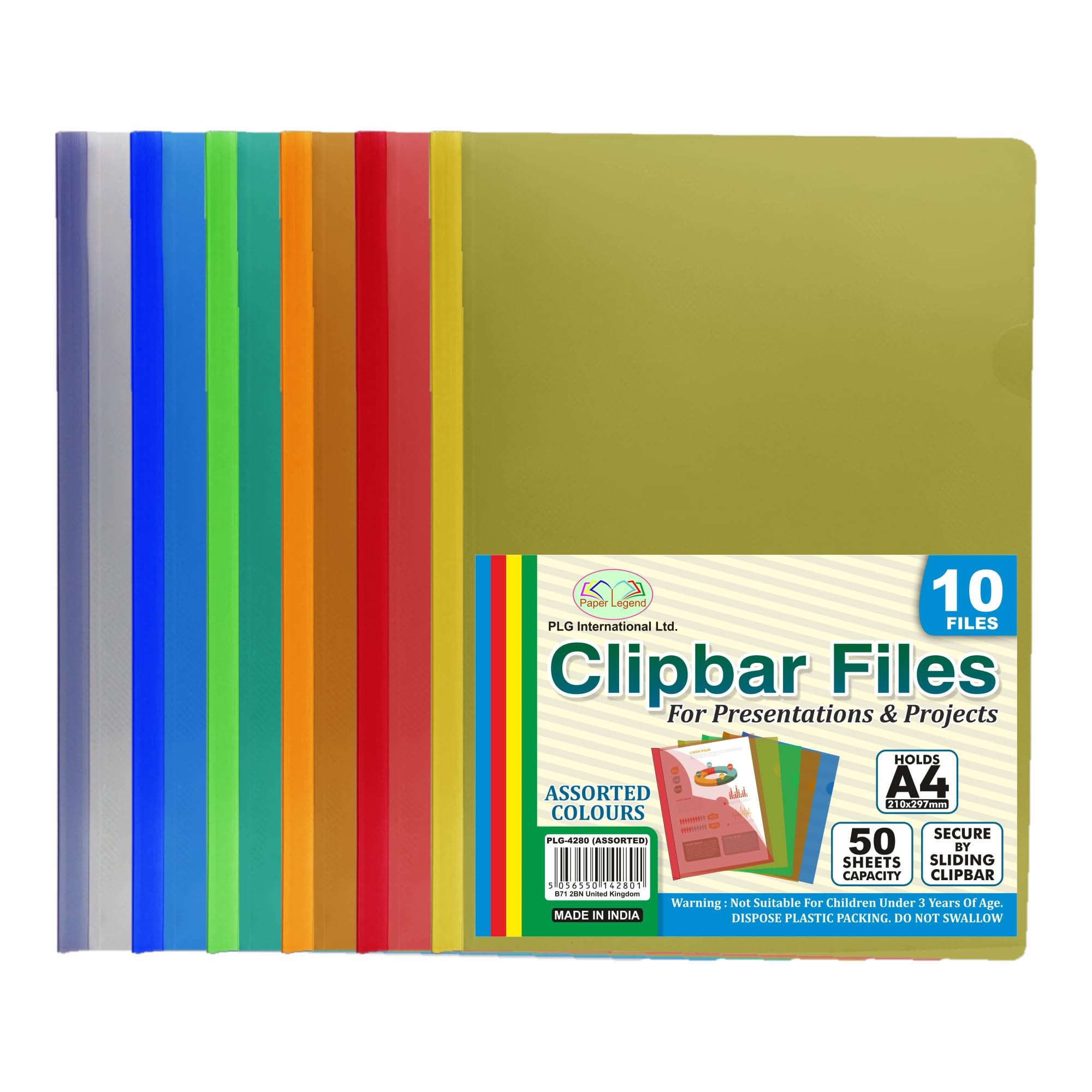 A4 Clip Bar Files Slide Binder Folders Project Report Presentation ...