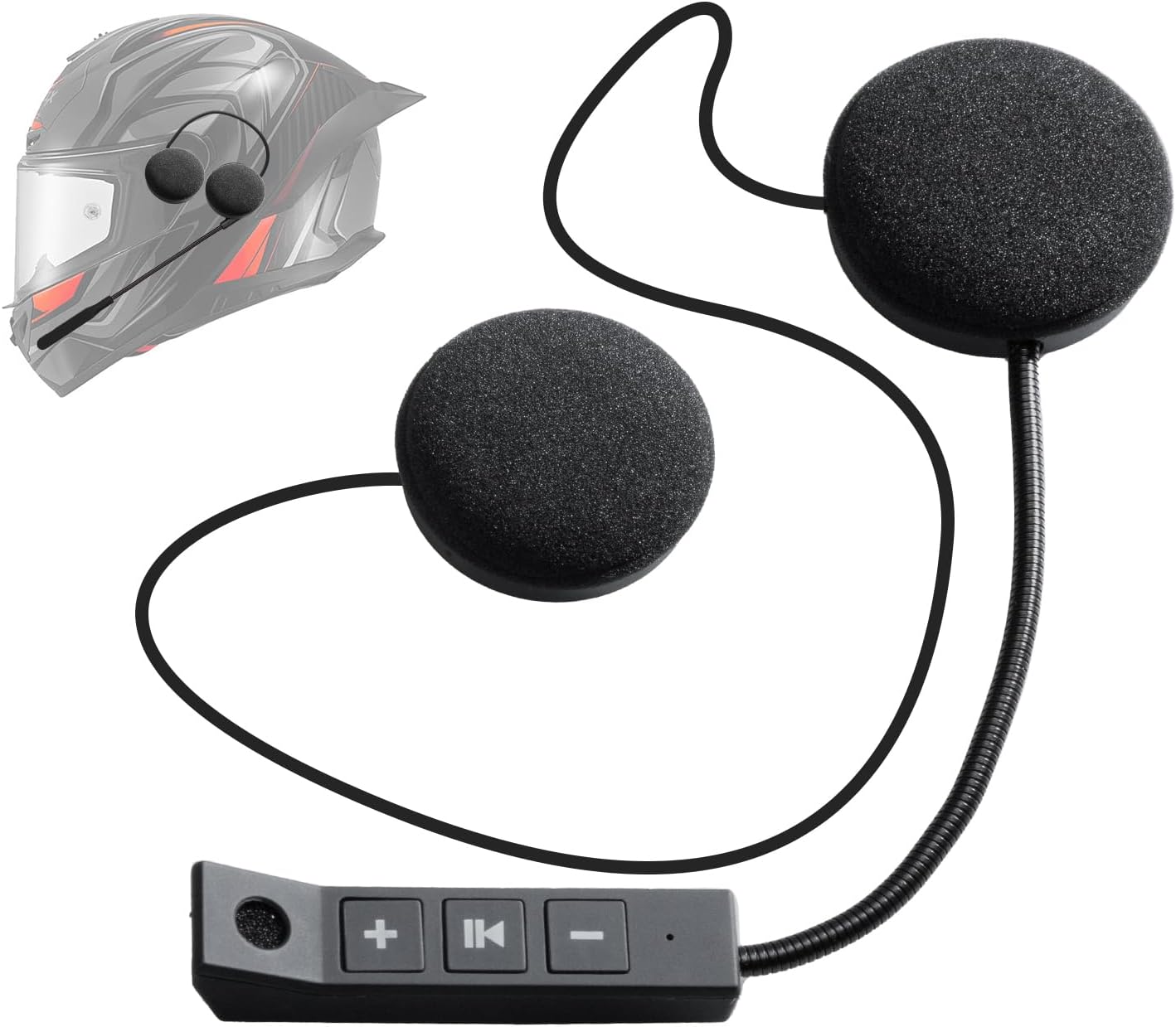 Moman Bluetooth Casque Moto, H4 Headset Moto Mains Libres/Rappel/Prise ...