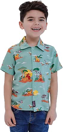 Disney Lion King Simba Nala Timon Pumbaa Mufasa Zazu - Camisa hawaiana ...