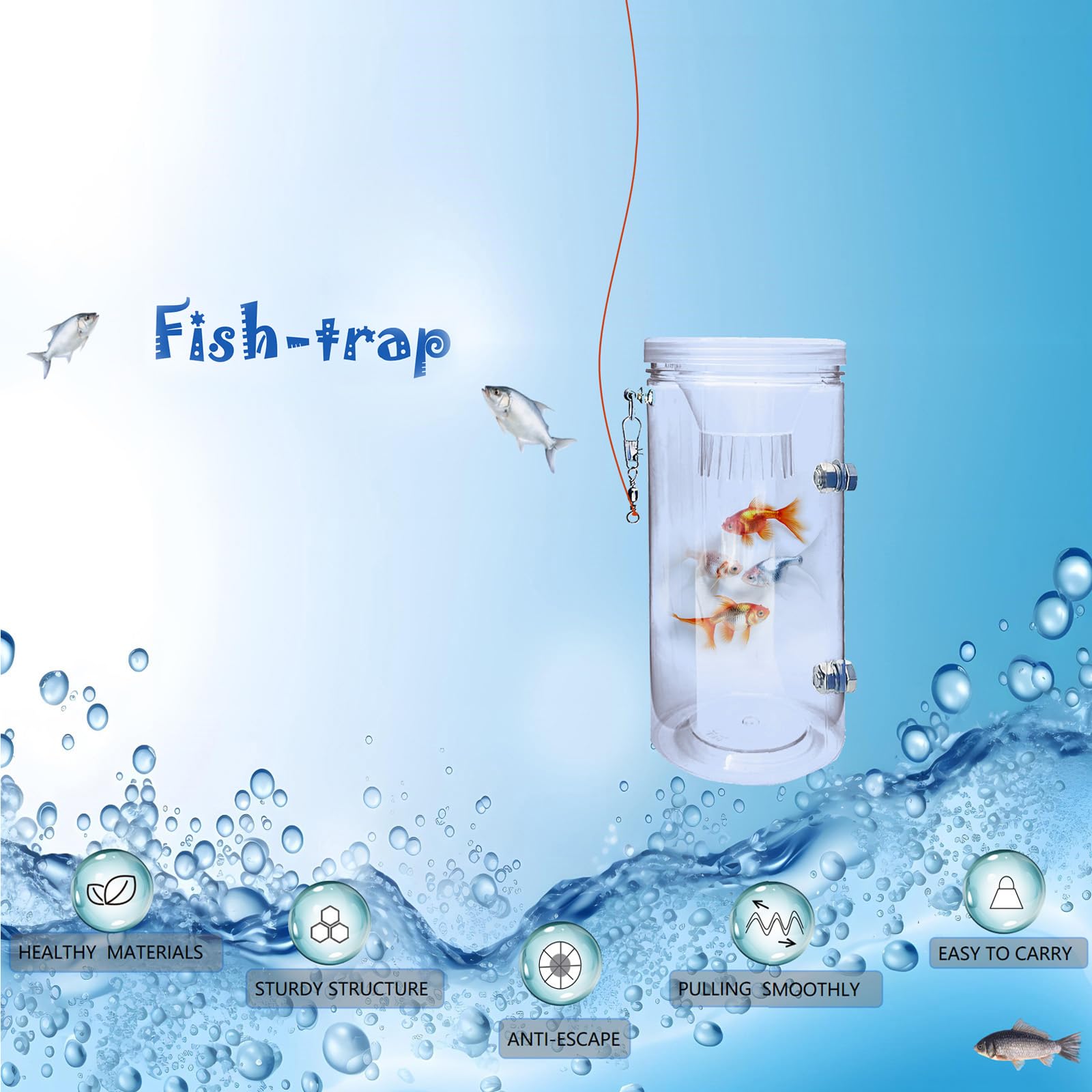 Snapklik.com : Trungeton Portable And Plastic Aquarium Minnow&Small ...