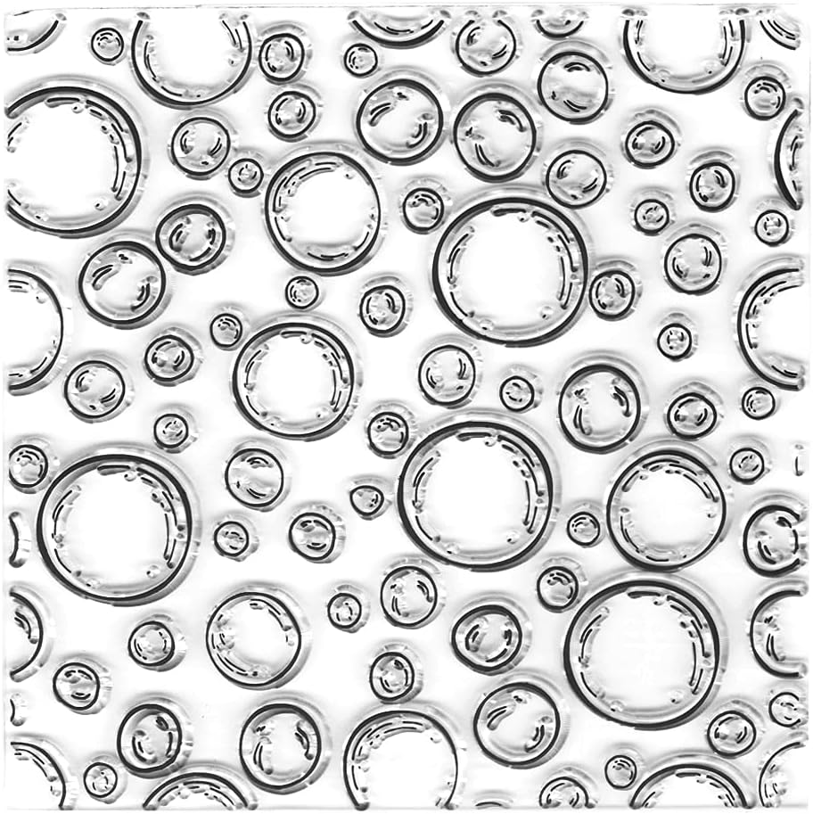 Amazon.com: Bubbles Circle Dots Background Clear Stamps for Card Making ...