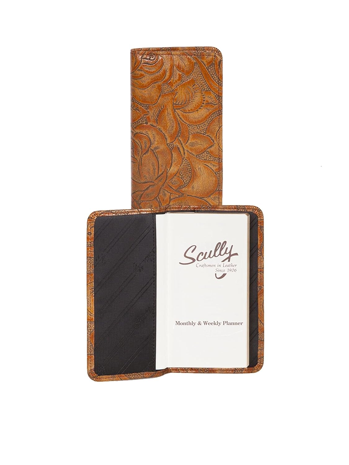 Scully Tooled Leather Pocket Ruled Notebook (Brown): 0014861661652 ...