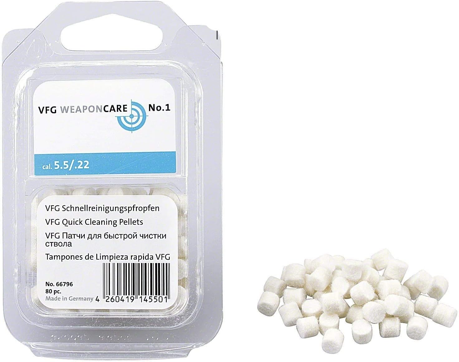 VFG Discofelt Quick Cleaning Felt Cleaning Pellets [.22] [80] 66796 ...